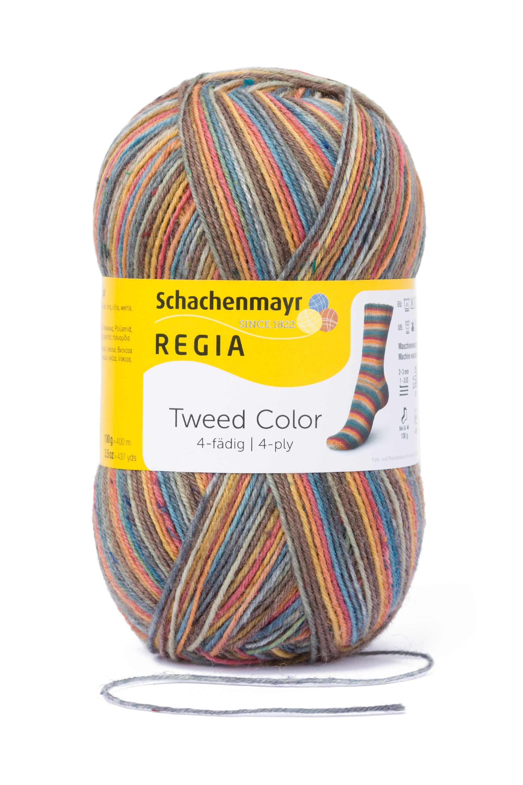 Regia Tweed Color 4F 07491 - 4 szálas Regia Zoknifonalak